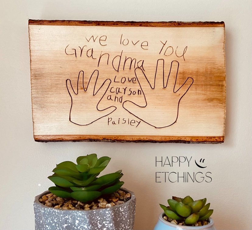 Hand print plaque | Happy Etchings