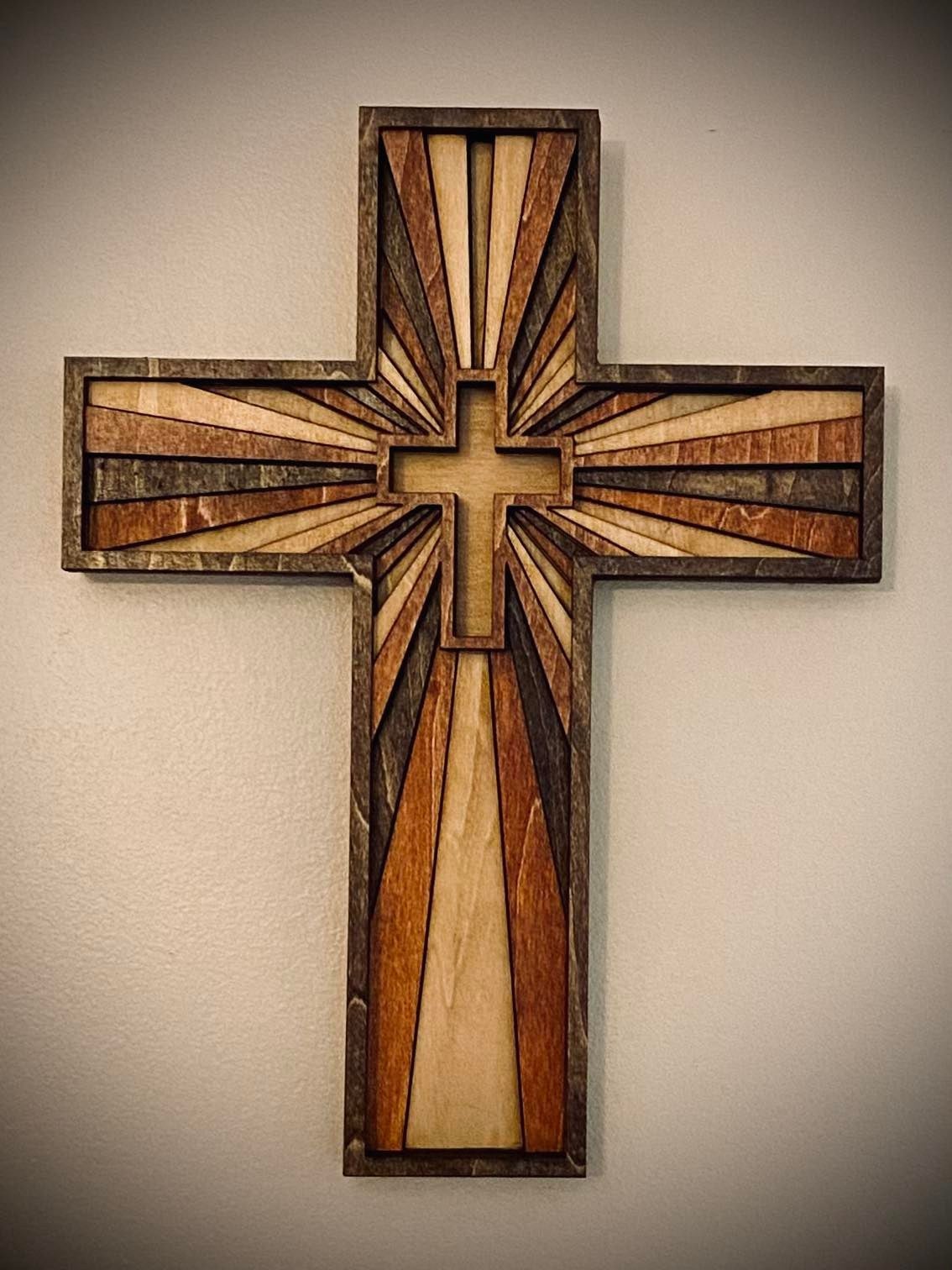 Art Deco Cross | Happy Etchings