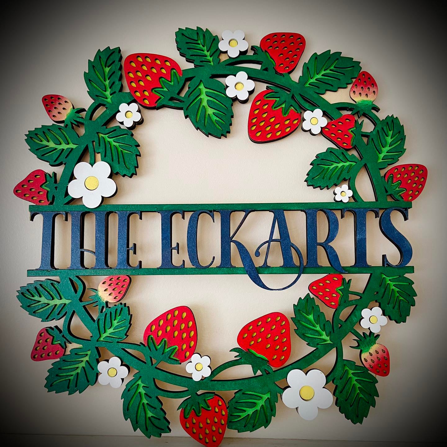 Strawberry Sign | Happy Etchings