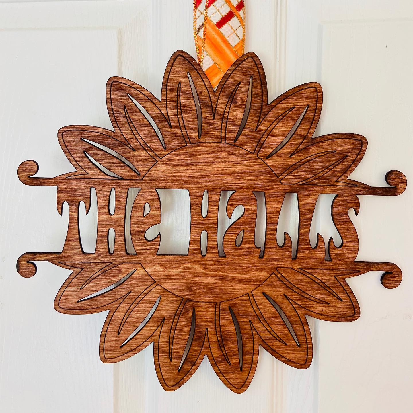 Sunflower Door Sign | Happy Etchings